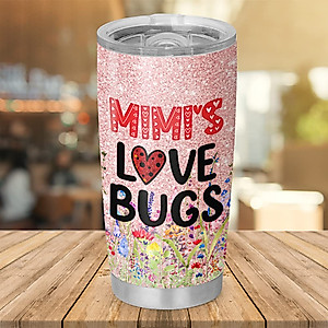 So Many Pets Personalized Gnome I Love Being A Nana Mimi Grandma Tumbler Cup with Grandkids Names, Gift For Grandmother Granny Grammy Birthday Gifts 20oz 30oz Insulated Coffee/Tea with Lid