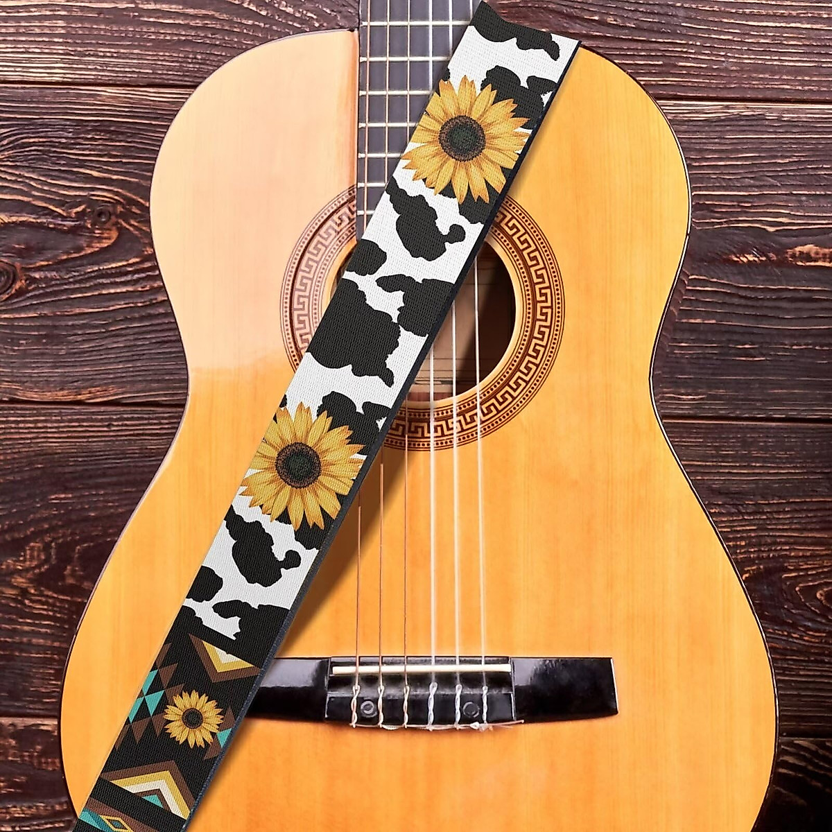 Snilety Funny Skull Design Guitar Strap Shoulder Belt for Bass Adjustable Guitar Strap for Electric Folk Guitar Comfort Guitar Belt Strap Pad