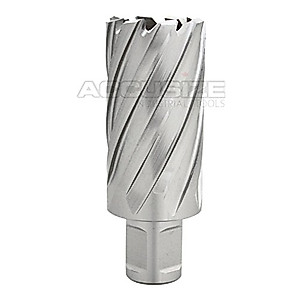 Accusize Industrial Tools 1-1/4'' Diameter x 2'' Depth Hss Annular Cutter Set and 1 Pilot Pin, 3/4'' Shank, 2081-2025pin