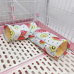 Tunnel Toy Small Pet Right Angle Tunnel Toy Hamster Guinea Pig Ferret Guinea Pig Passage Funny Hamster Corner Hideaway Tunnel for Hamster Guinea Pig Sugar Glider Guinea Pigs Tunnel Tube