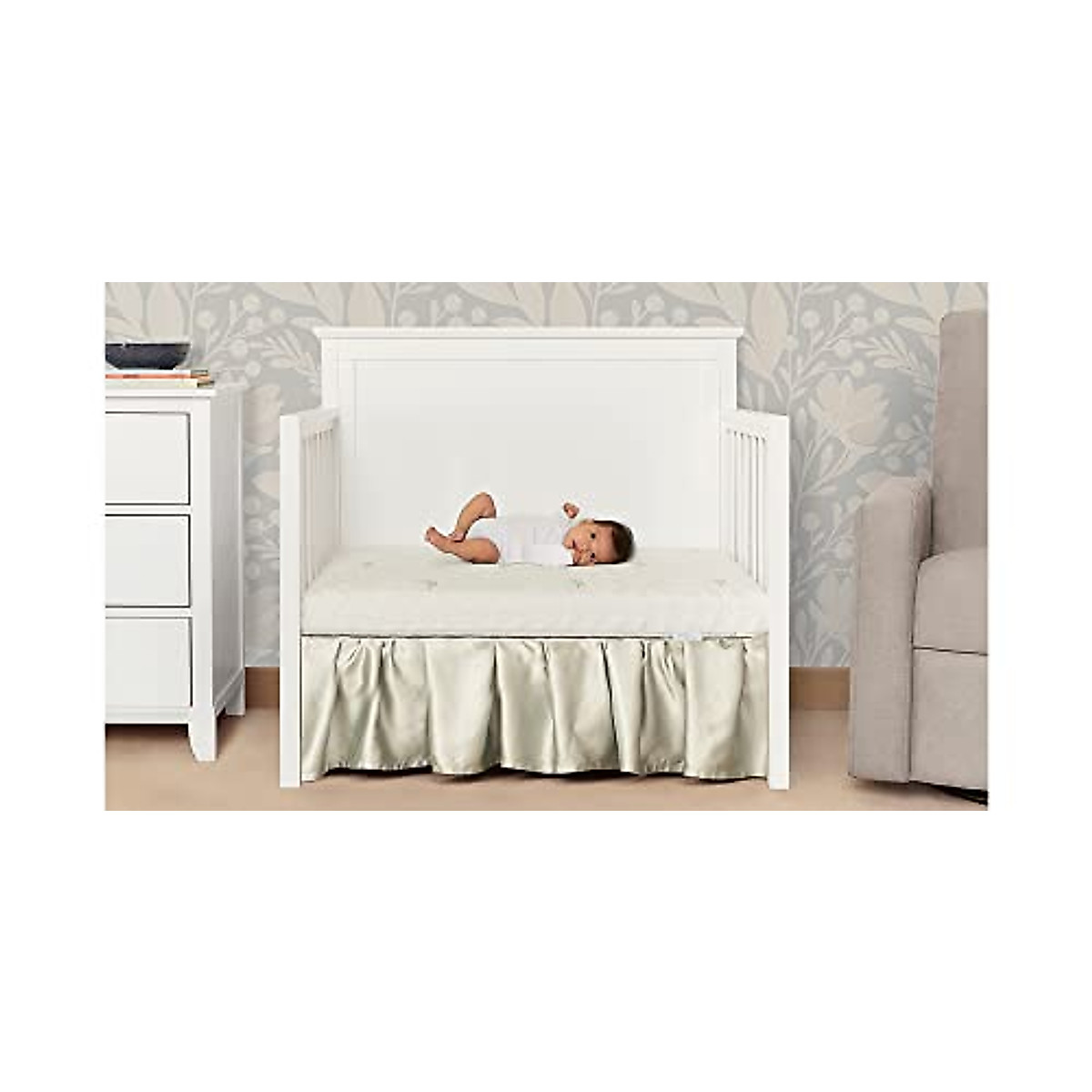 Evolur Lotus Comfort Cool Plus Convoluted Gel Mini and Portable Crib Mattress, Greenguard Gold Certified