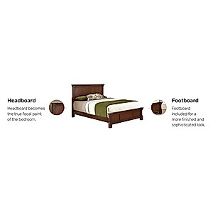 The Aspen Rustic Cherry Queen Bed by Home Styles