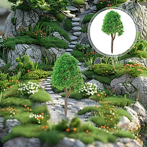 NUOLUX 20pcs Model Trees Landscape 1:150 7.5cm Model Train Scenery Landscape N Scale