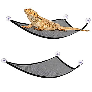 Meric Mesh Hammock for Reptiles, Helps Geckos and Chameleons Regulate Body Temperature