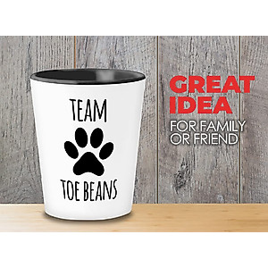 Bubble Hugs Veterinarian Shot Glass 1.5oz - Team Toe Beans - Animal Doctor Veterinarian Pet Owner Rescuer Savior Saving Animals Future Veterinary Student