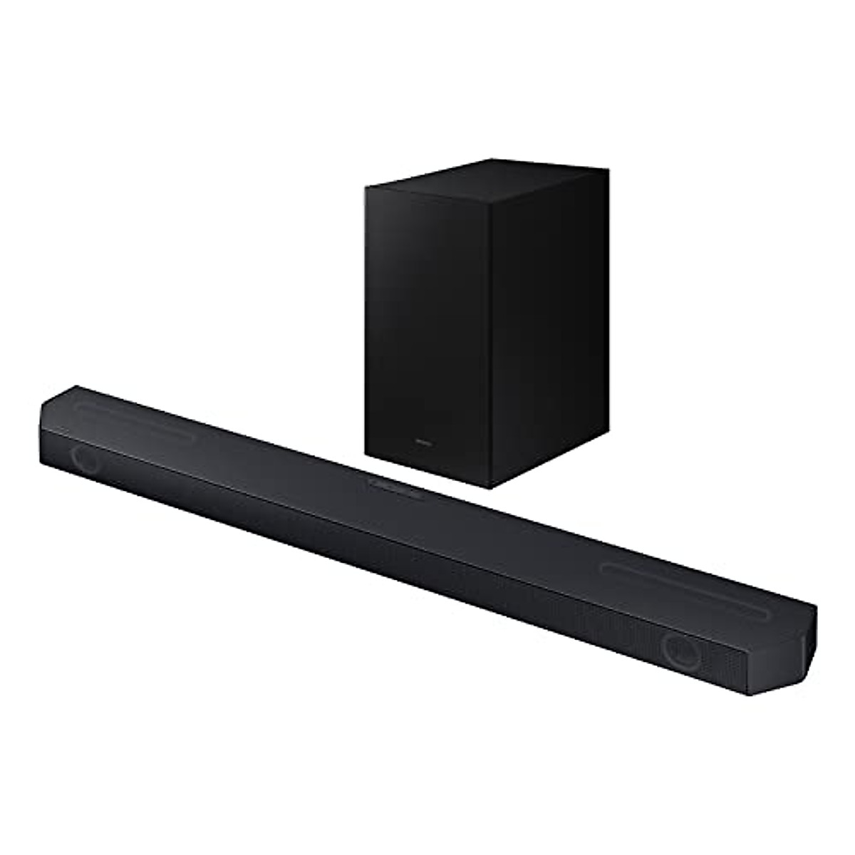 SAMSUNG QN55LS03BAFXZA 55 Inch The Frame 4K UltraHD Smart QLED TV with a HW-Q600C 3.1.2ch Soundbar and Subwoofer with Dolby Atmos (2022)(USED)