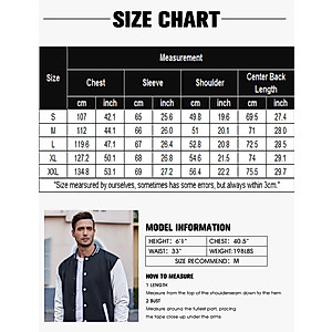 COOFANDY Mens Mens Streetwear Varsity Jacket Letterman Football Jackets College Coats Green Large