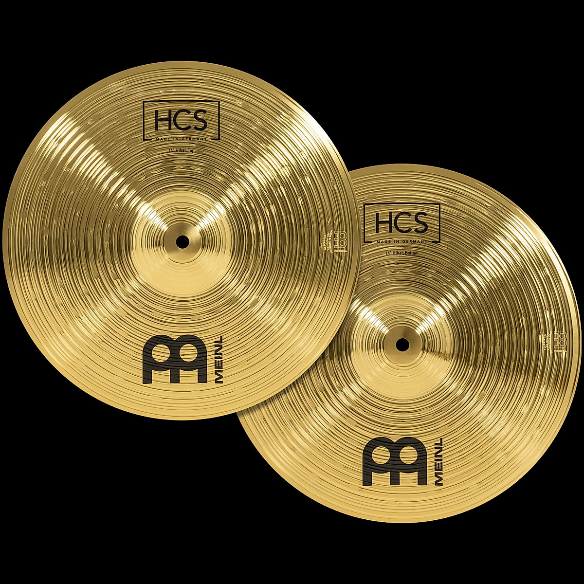Meinl Cymbal Set Box Pack with 14” Hihats, 18” Crash/Ride, Plus a FREE 14” Crash – HCS Traditional Finish Brass – Made In Germany, TWO-YEAR WARRANTY (HCS1418+14C)