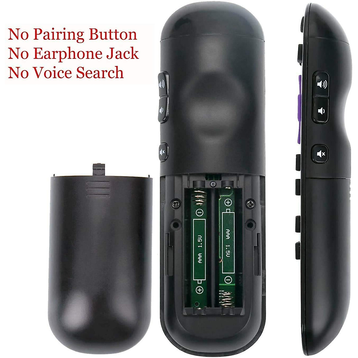 Universal Remote for ONN Roku TV Remote, Compatible with All ONN Roku TVs 4K UHD LCD Smart HDTV with Netflix Disney Hulu Vudu App Keys