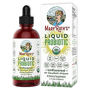 Elderberry Syrup & Liquid Probiotics Bundle for Adults & Kids by MaryRuth's | USDA Organic Elderberry Liquid Drops 1oz | USDA Organic Liquid Probiotics, 4oz | Vegan Non-GMO Plant Based