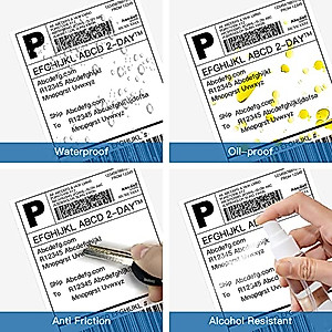 POLONO A400 Bluetooth Thermal Label Printer - 4x6 Label Printer for Small Business Shipping Packages - Portable Printer, Direct Thermal Shipping Labels 2Rolls (80 Labels/Roll)