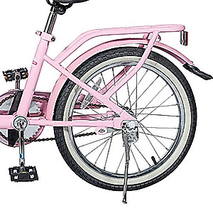 COEWSKE Kid's Bike Steel Frame Children Bicycle 18 Inch with Training Wheel (Pink, 18 Inch)