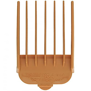 Wahl Professional Color Coded Comb Attachment #3144-1003 - Orange #4-1/2" (13mm) - Great for Professional Stylists and Barbers