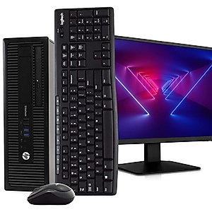 HP EliteDesk 800G1 Business Desktop PC - Intel Core i5-4570 3.2GHz, 16GB RAM, 1TB SSD, Windows 10 Pro 64bit, New 24 Inch Monitor (Renewed)