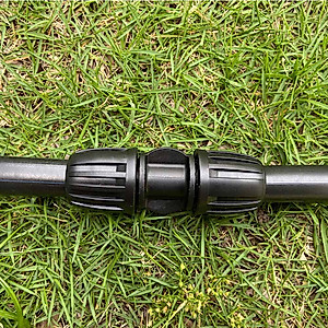 5 Pack 1/2" Drip Irrigation Fittings, Lock Barbed Straight Connectors, 1/2 inch Drip Connectors for Tubing(1/2" ID x 0.65" OD), Anti-Drop Straight Connect for Irrigation Tubing