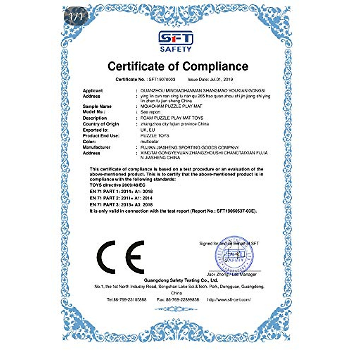 MQIAOHAM Children Foam Play mat Baby mats for Floor Sensory Babies Carpet Kids Animals Childrens Rug Jigsaw playmats Rugs Soft Tiles Crawling Animal Crawl White Black Grey P058HBH