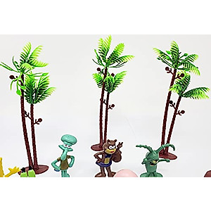 Spongebob Squarepants 14 Piece Play Set with Random Figures and Accessories - May Include Spongebob, Patrick, Squidward, Sandy Cheeks, Patrick Star, Mr. Krabs