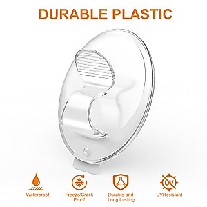 Hooks for Outdoor Rope Light Clips：20Pcs Outdoors String Lights Clip - Heavy Duty Hanging Clear Light Clip with Waterproof Adhesive for Patio Hold Fence Hangers and Christmas Lighting Strips Hook