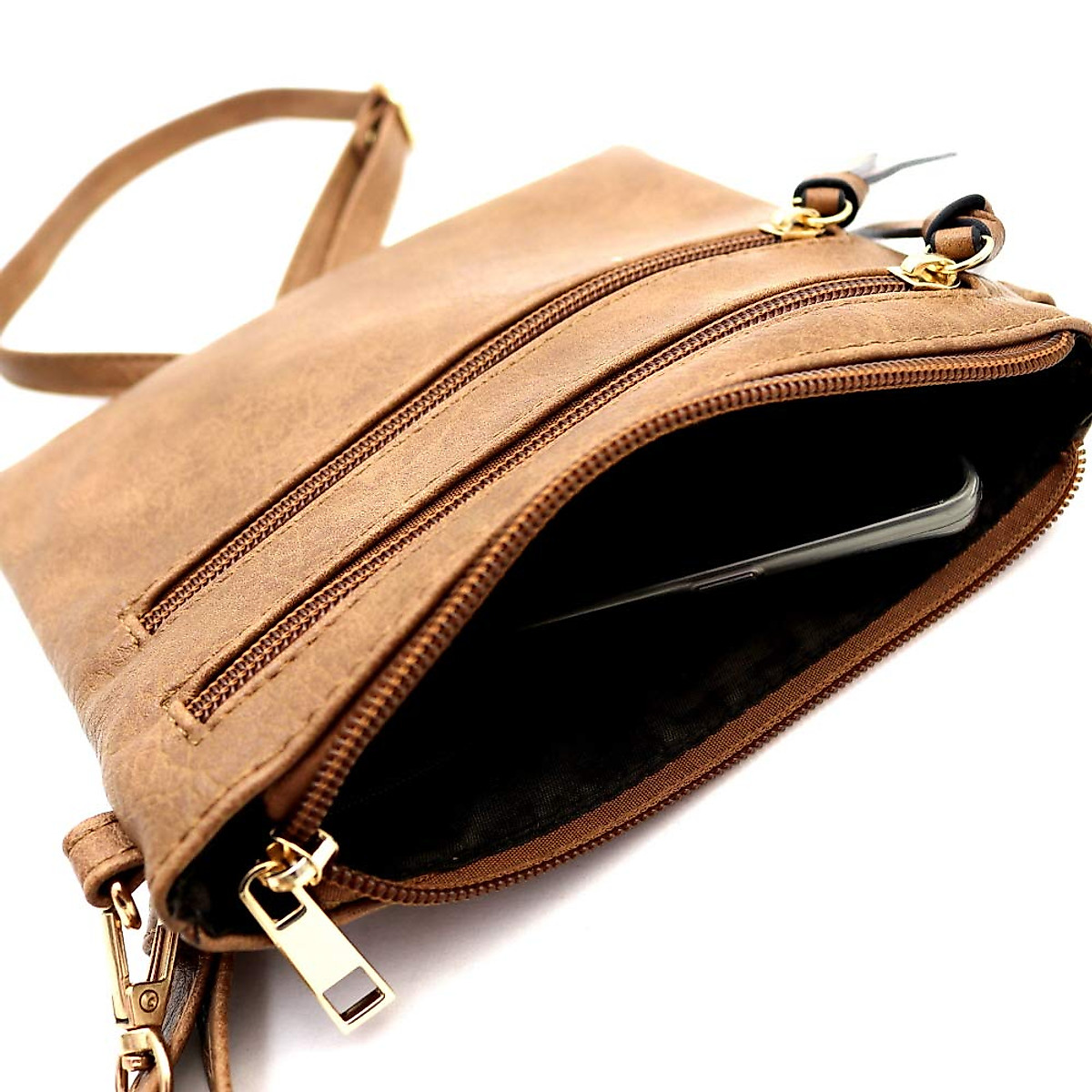 Multi Pocket Versatile Cross Body Black