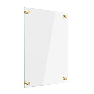 Ships Next Day, Made in USA - Acrylic Dry Erase Board | Non-Magnetic Dry Erase Board | Hanging Frameless White Board | Acrylic for Office, School and Home Walls | for Kids & Adults (Clear - 11x14)