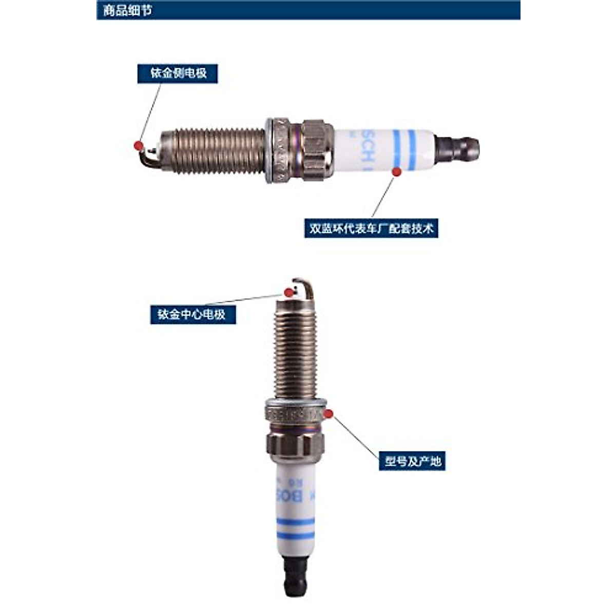 BOSCH 9747 OE Fine Wire Iridium Spark Plug - Pack of 10