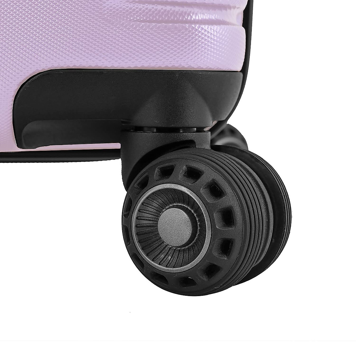 Traveler's Choice Archer Polycarbonate Hardside Spinner Luggage Set, Tie Down Straps, Purple, Carry-On 21-Inch