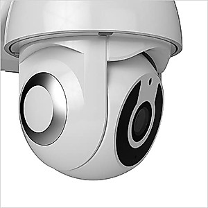 NEXXT 2K Outdoor PTZ Security Camera with Wi-Fi, Weather Resistant, 355° Coverage, Smart Motion Detection and Tracking, Two-Way Audio, Night Vision, Cloud Storage, Alexa, Wired | Camara de Seguridad