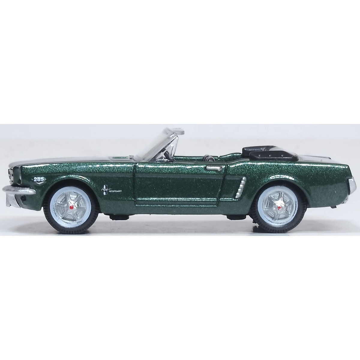 1965 Convertible Ivy Green Metallic 1/87 (HO) Scale Diecast Model Car by Oxford Diecast 87MU65006