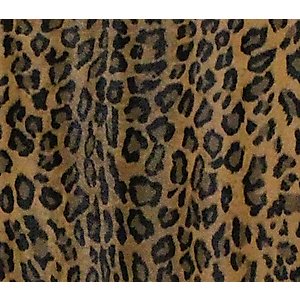 Vinyl Upholstery Leopard Tobacco Fabric Fake Leather / 54" Wide/Sold by The Yard