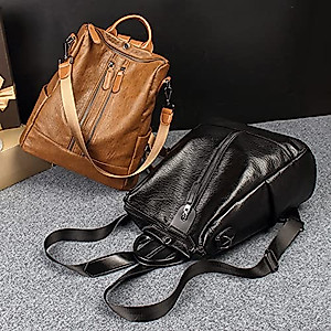 XHUMORG Women Backpack Purse Fashion Leather Multipurpose Design Handbags Travel Large Ladies Shoulder Bag,Anti-theft