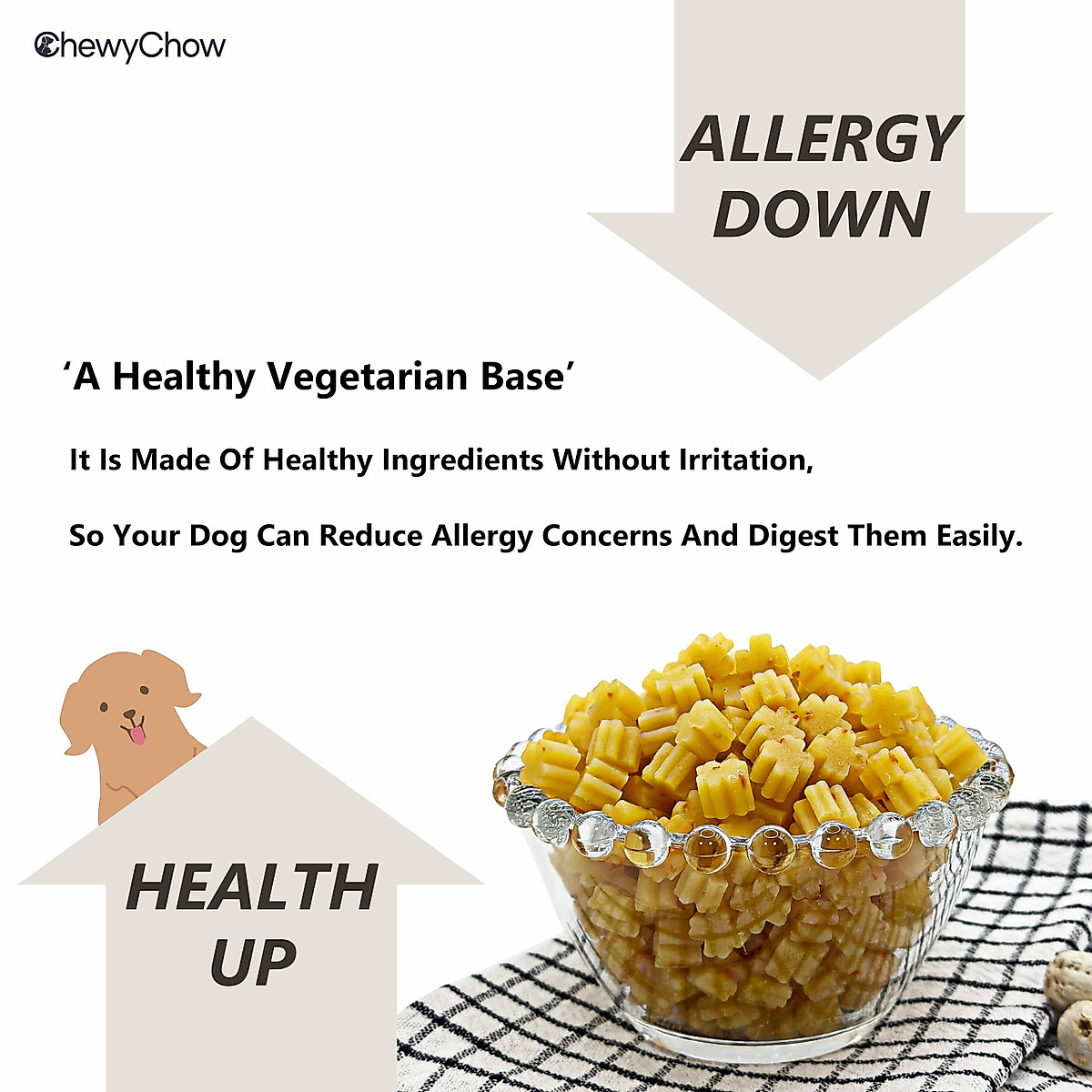 Veggiesnax for Premium Organic Vegan Dog Treats Natural Soft Chews Training Snacks Healthy Huge Container, 35.3 oz.(1kg) (35.3oz, Carrot)