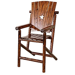 Leigh Country Bar Arm Chair with Star