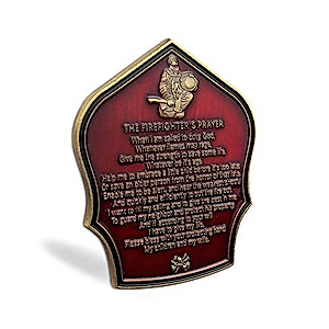 Fireman Prayer Firefighter Challenge Coin
