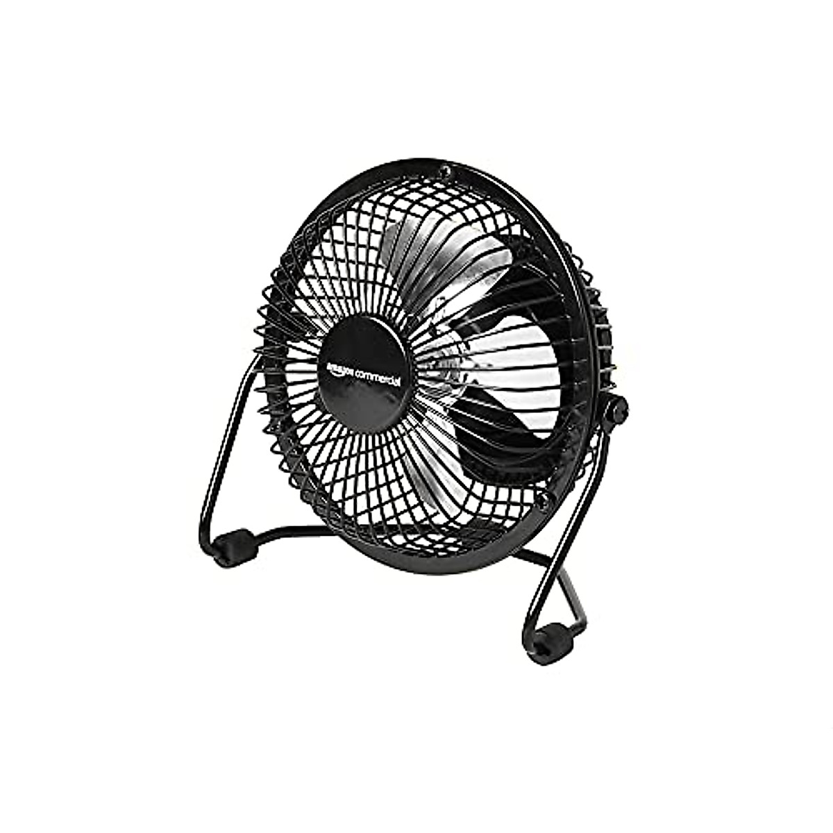 AmazonCommercial 4-Inch Table Fan with Power Adapter and USB Cable