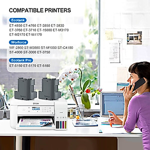 Poschink T04D1 T04D100 Ink Maintenance Box for ET-15000 ET-3750 ET-3760 WF-2860 ET-4760 ET-3850 ET-4850 XP-5100 ET-3710 ET-5150 ET-3830 ET-M1000 ST-3000 ET-M2170 Etc. Printers, 2 Packs