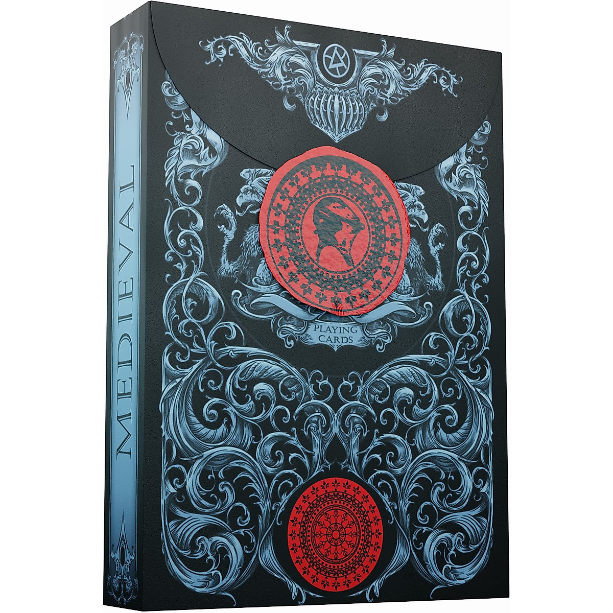 Medieval Playing Cards - Professional Poker Cards in Period-Authentic Middle Ages Designs - Stone Edition - Great for Magic, Cardistry, Gameplay - Deck of Cards for Kids & Adults Free Card Game E-book