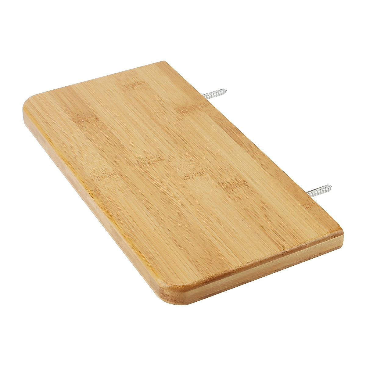 SOUJAP 2 PCS 12 x 6 Inch Bamboo Wall Shelf Floating, Rustic Wood Wall Shelves, Wood Floating Shelves for Bedroom Kitchen Bathroom