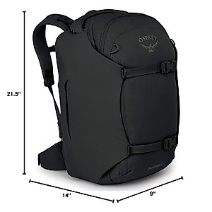Osprey Porter 46 Travel Backpack, Black