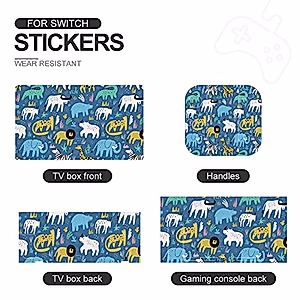 African Animals Cute Sticker Skin Protector Full Print Slim Cover for Switch Console and Switch Lite