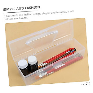 VILLCASE 4pcs Boxes Portable Storage Box Silverware Noodle Storage Container Utencil Storage Case Containers with Lids Coffee Bean Canister Kitchen Food Container Student Simple Drawer Pp