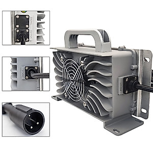 CAPTOK 48V 15AMP Club Car Waterproof Battery Charger for 48 Volt Golf Carts