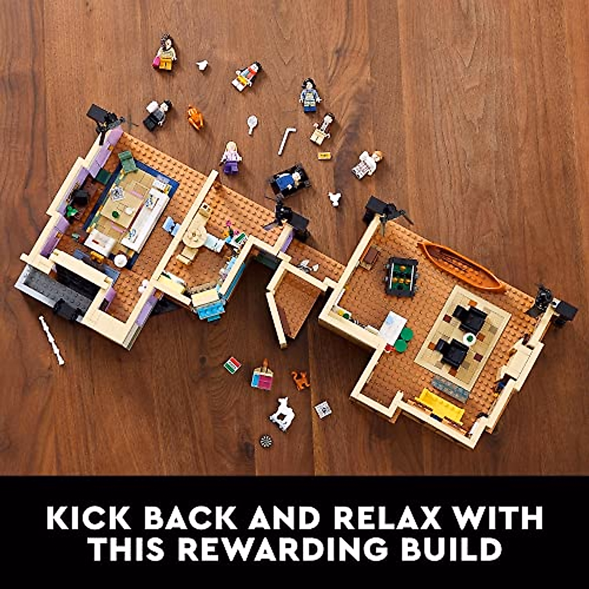 LEGO Icons The Friends Apartments 10292, Friends TV Show Gift from Iconic Series, Detailed Model of Set, Collectors Building Set with 7 Minifigures of Your Favorite Characters