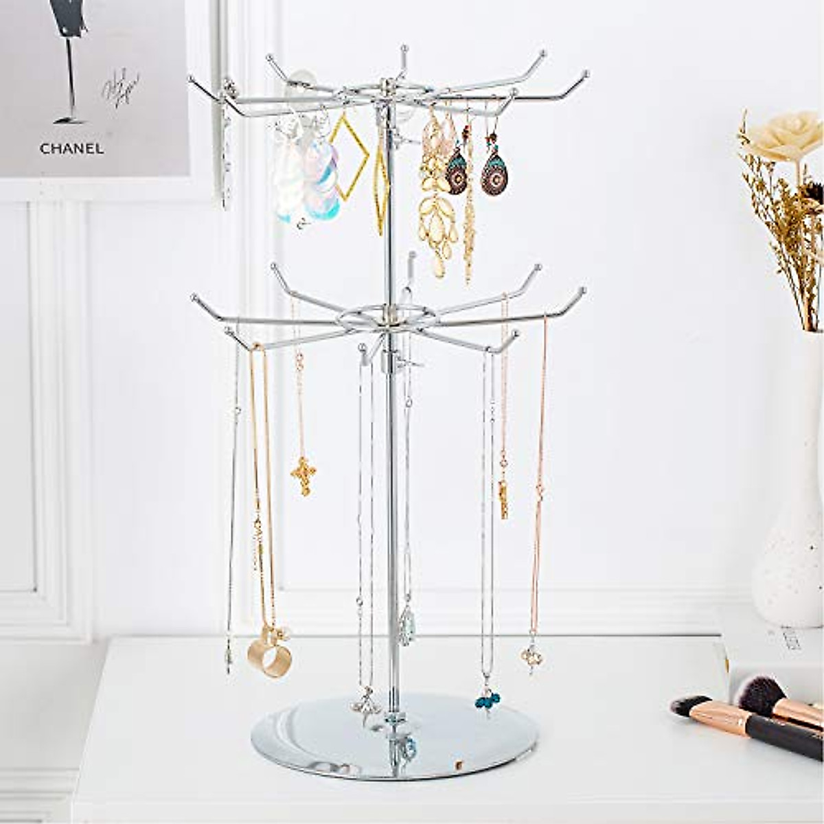 Polmart Medium Duty Two Tier Counter Top Spinner Display Stand