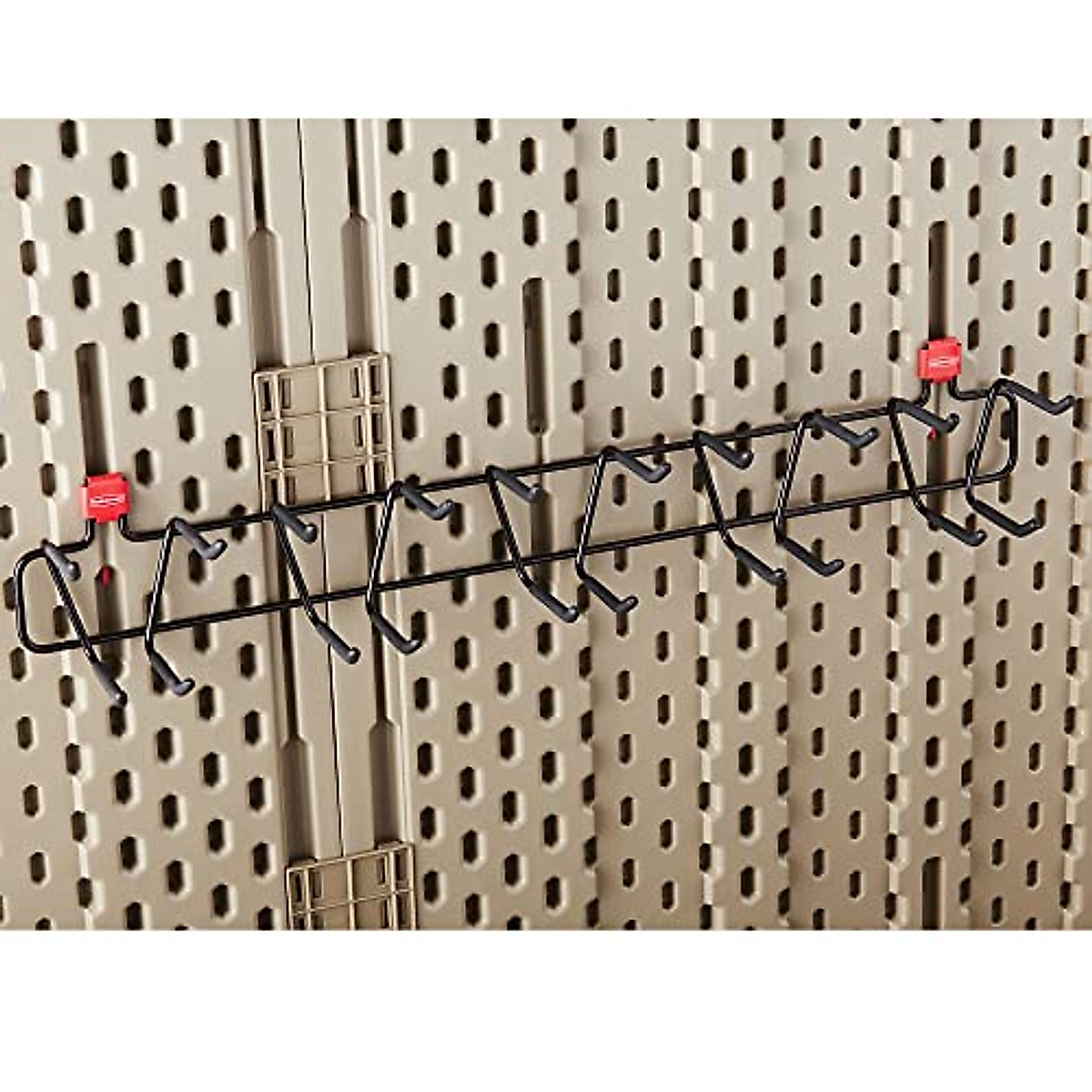 Rubbermaid 34 Inch Heavy Duty Backyard Garden Tool and Sports Equipment Storage Rack for Sheds