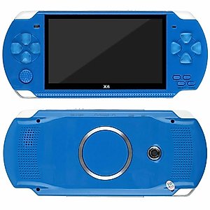 IZENGATE Blue Color X6 8GB 128-bit 10000+ Games 4.3inch Retro Handheld Video Game Console Support Music Video with Camera, Toy, Toys, Game, Game Player