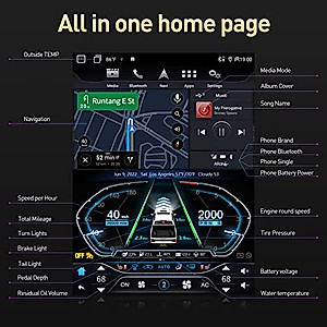 YULU E10 Plus Car Radio 12.1 Inch Stereo for F150 2015 to 2020 and F250 F350 F450 2017 to 2021 Android 10.0 GPS Navigation Wireless Carplay 5G WiFi SiriusXM, New Upgrade! 6G+64G AUX/Fiber Optic Out