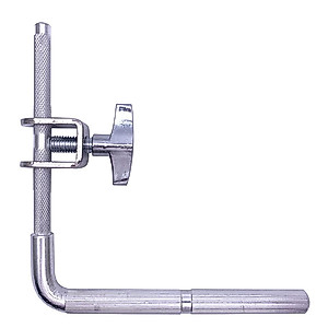 TUOREN Cowbell Mount L-Rod Attachment 9.5mm Diameter Percussion Mount Rod Cowbell Mounting Arm Perfect for Drummer Drum Hardware