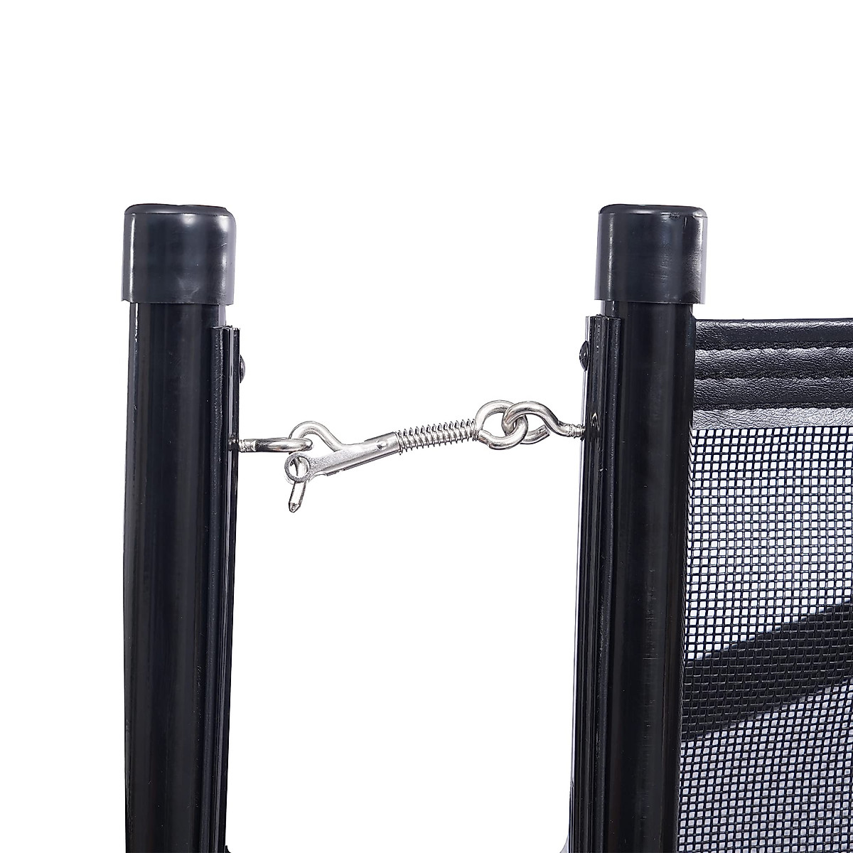 12x4 Ft Pool Barrier Fence, Removable Swimming Pool Fence for Inground Pools, DIY Pool Fencing Multi-Function Safety Fence Black Mesh Pool for Yard, Garden,Patio, Pools, with Section Kit