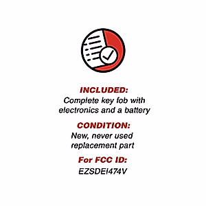 KeylessOption Keyless Entry Remote Starter Car Key Fob Alarm For Aftermarket Viper Automate EZSDEI474V 473V