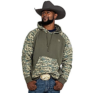 Ariat Male Patriot Hoodie Sage Camo X-Large
